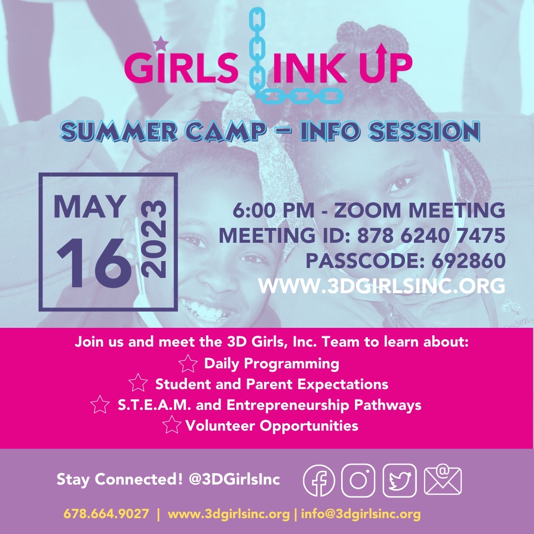 Girls Link Up - Summer Camp - 3D Girls, Inc.