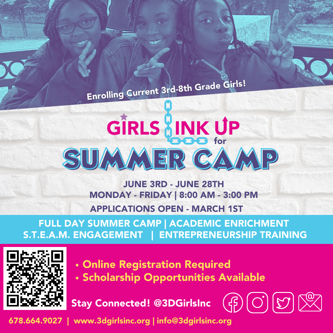 Girls Link Up - 2024 Summer Camp - 3D Girls, Inc.